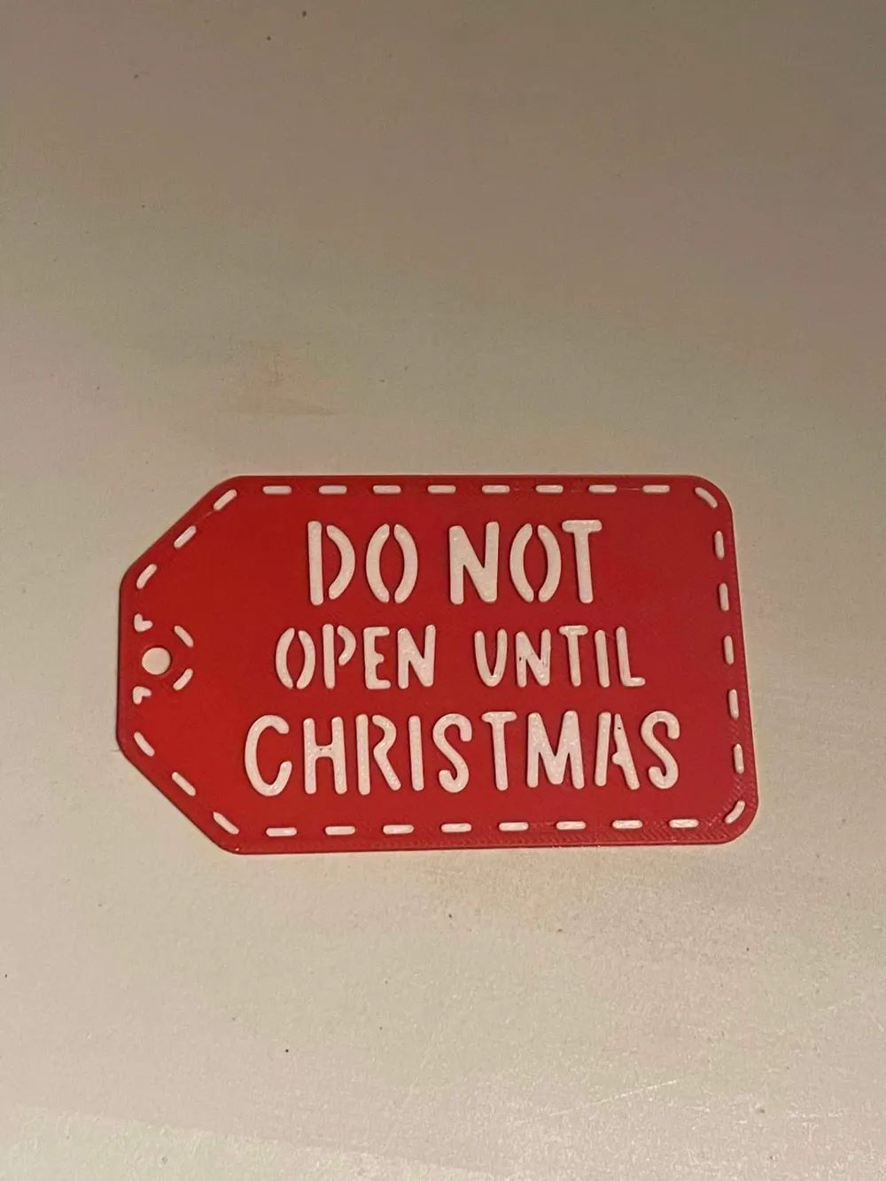 "Do Not Open Until Christmas" - present tag by Becca Kris - MakerWorld
