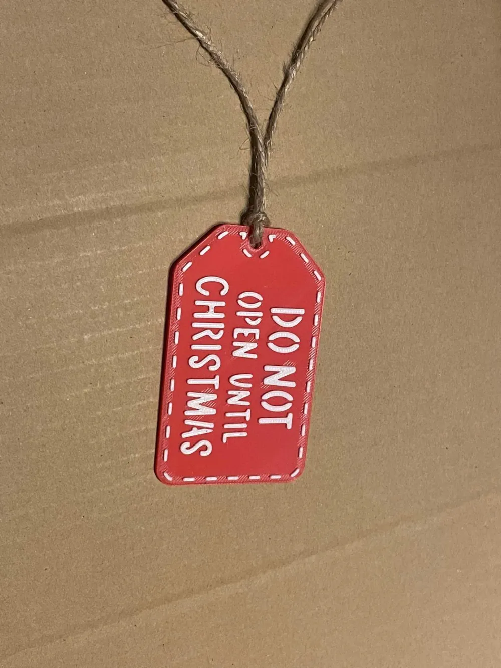 "Do Not Open Until Christmas" - present tag by Becca Kris - MakerWorld