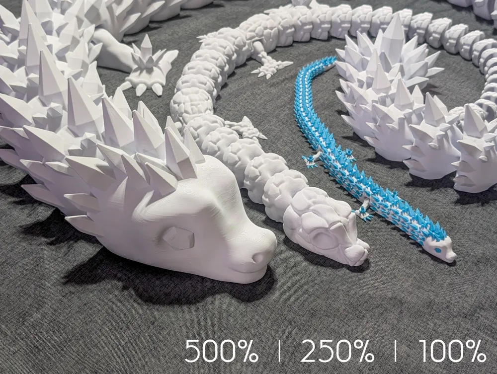 Flexi Build Horned Dragon - Free 3D Print Model - MakerWorld