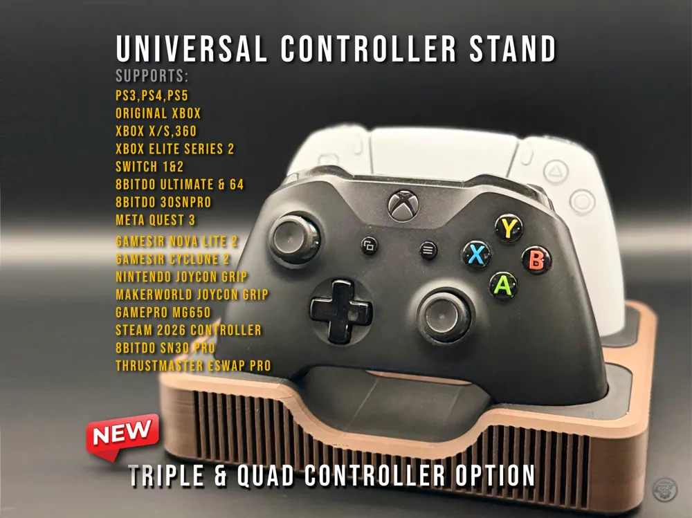Universal Controller stand for Xbox, PS5 & More - Free 3D Print Model ...