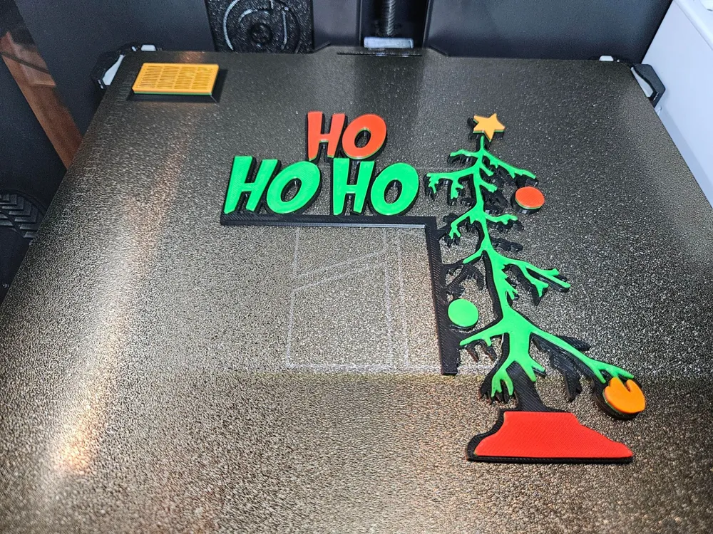 Ho Ho Ho Xmas Tree Door Corner Topper by Ocular Dynamic MakerWorld ...