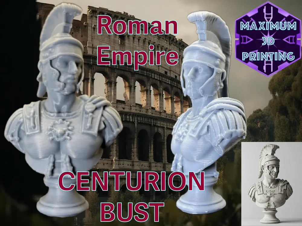 Roman centurion bust - Roman ancient warrior - Free 3D Print Model ...