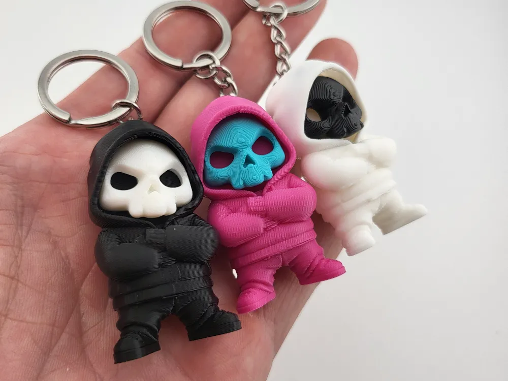 Llaveros de Calavera Callejera – Figuras de Juguete de Acción con ...