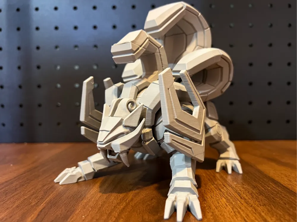 Mecha Pokemon Series — Thunderous Raikou Statue - Free 3D Print Model ...