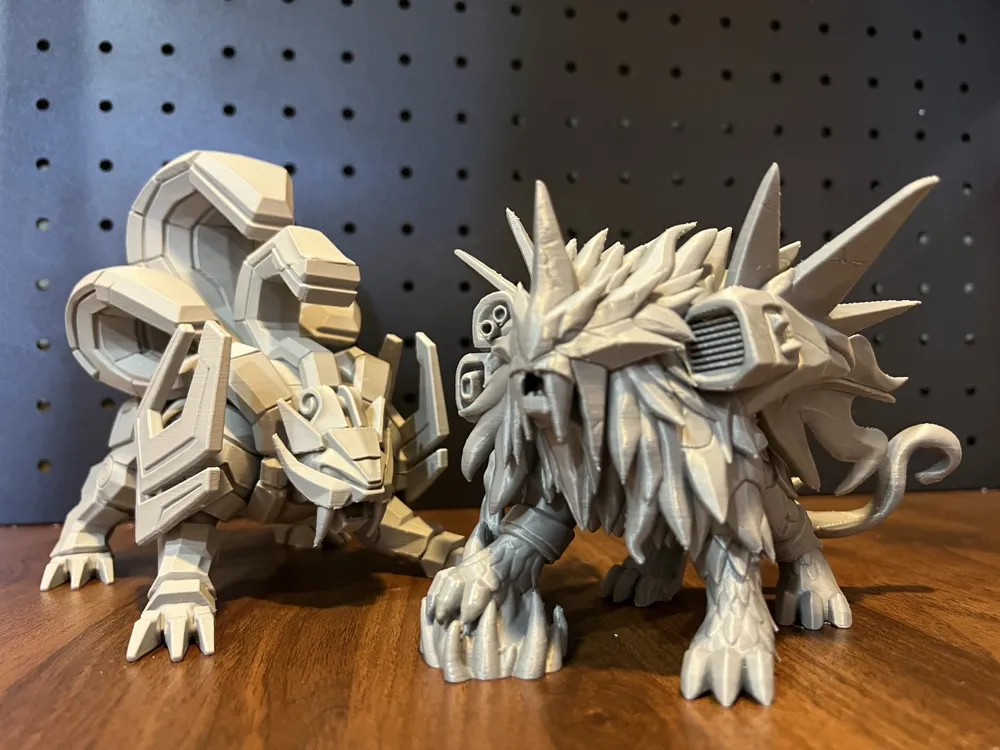 Mecha Pokemon Series — Thunderous Raikou Statue - Free 3D Print Model ...