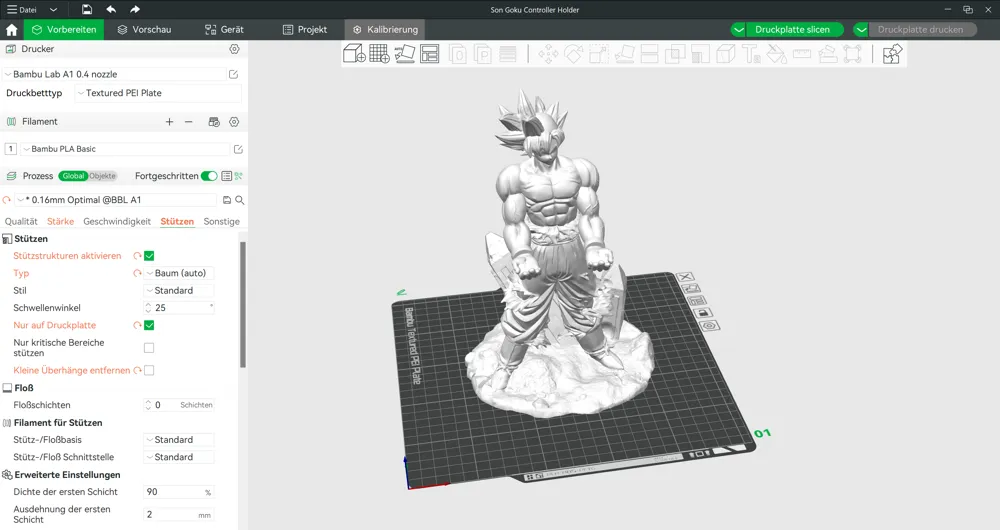Son Goku Controller Holder - Free 3D Print Model - MakerWorld