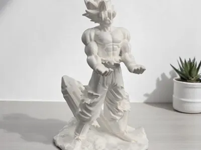 Son Goku Controller Holder - Free 3D Print Model - MakerWorld
