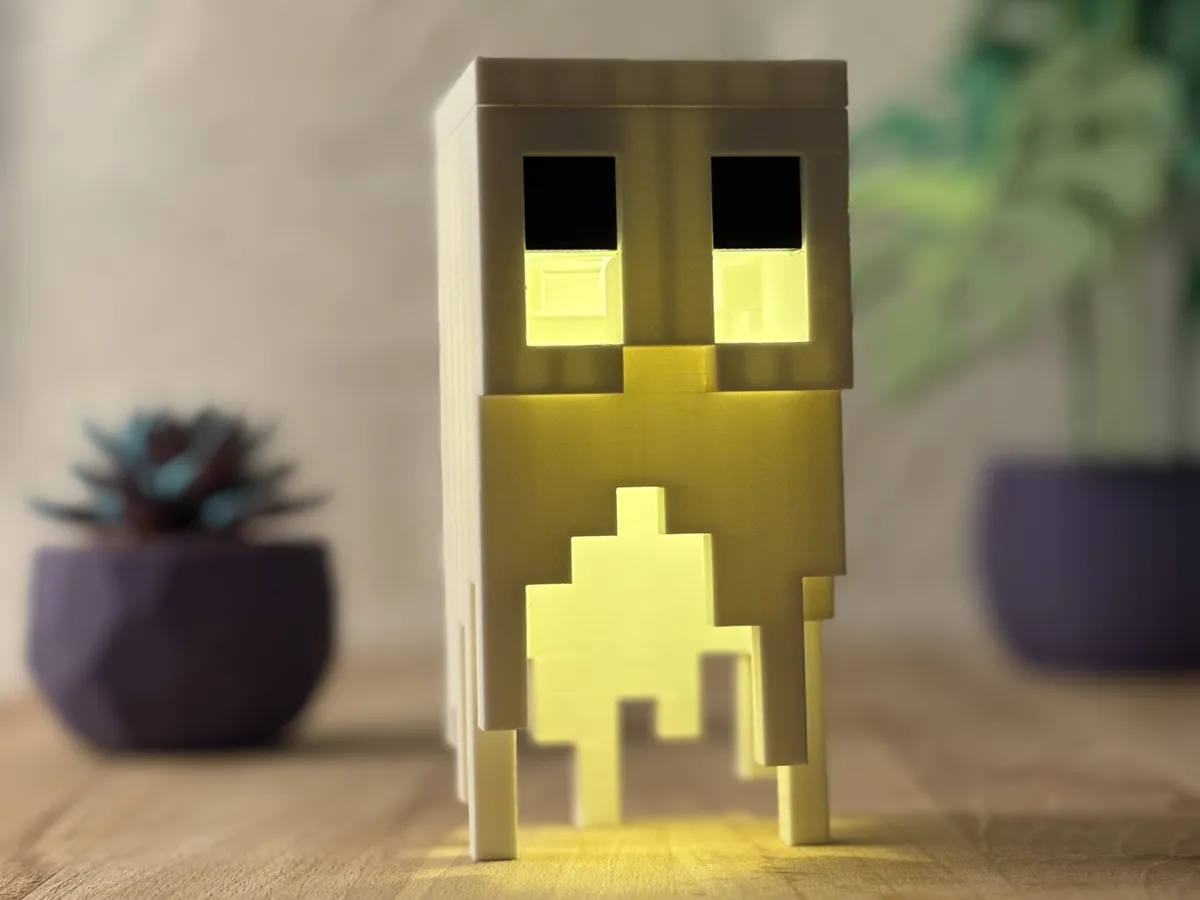Minecraft inspired ghost by Zonique2k MakerWorld: Download Free 3D Models