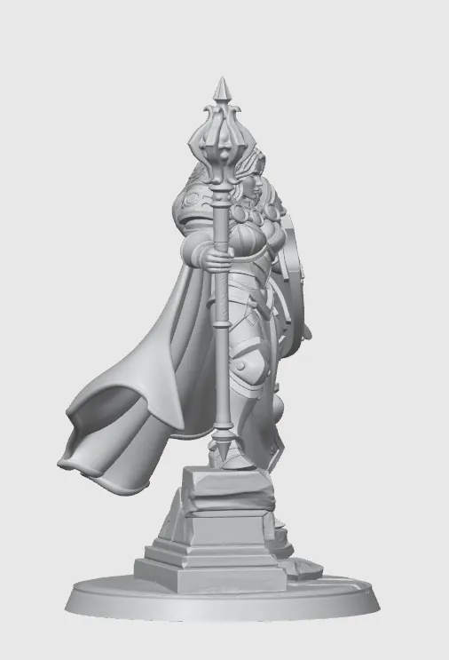 Cleric/Paladin Human Female D&D Miniature (50mm) by sorgioM MakerWorld ...