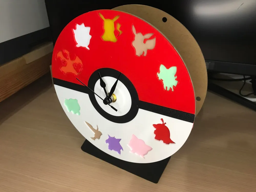 Pokemon Clock by evilbotto MakerWorld: Download Free 3D Models