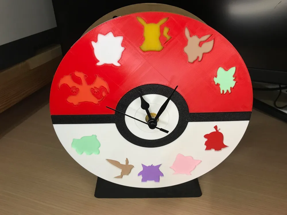 Pokemon Clock by evilbotto MakerWorld: Download Free 3D Models