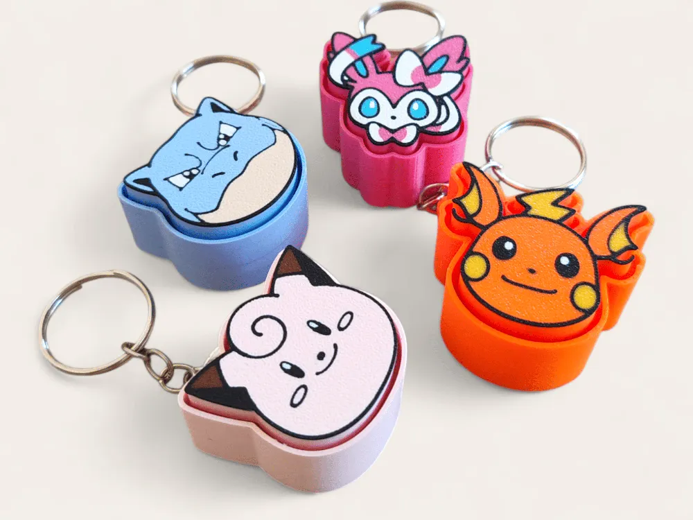 Pokemon - Fidget Clickers 6 - Free 3D Print Model - MakerWorld