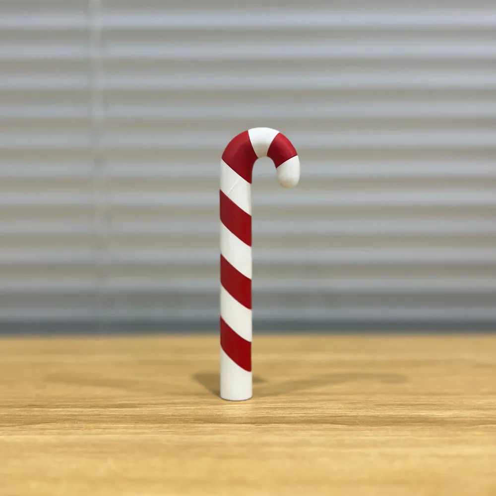 Candy Cane brick style - NO AMS - Free 3D Print Model - MakerWorld