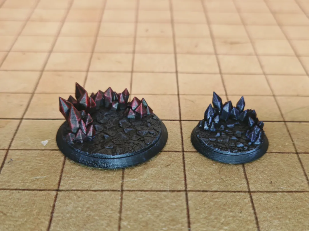Crystal Edged Bases - 4 sizes - D&D 40K TTRPG base - Free 3D Print ...