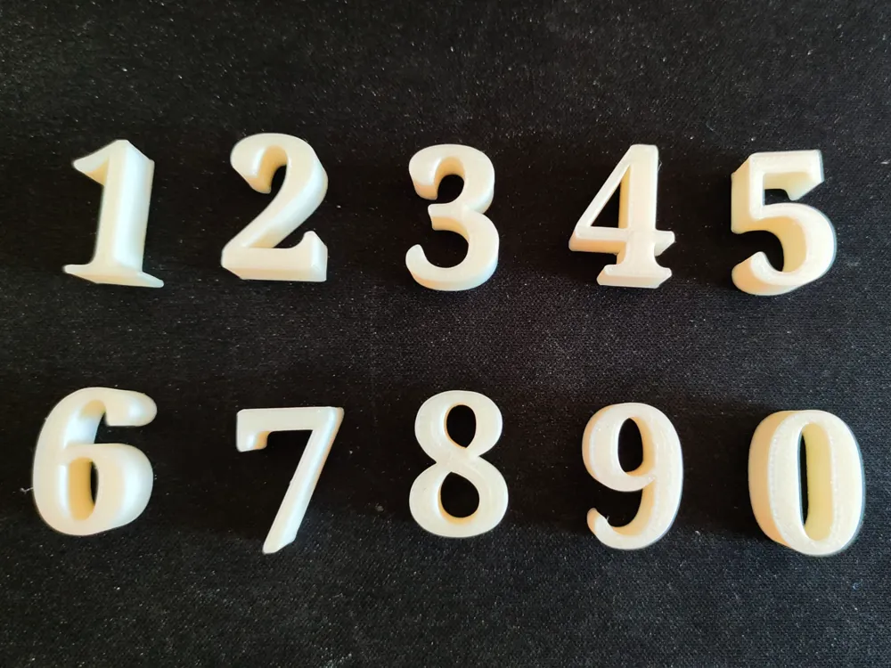 Numbers from 0 to 9 by costifler MakerWorld: Download Free 3D Models