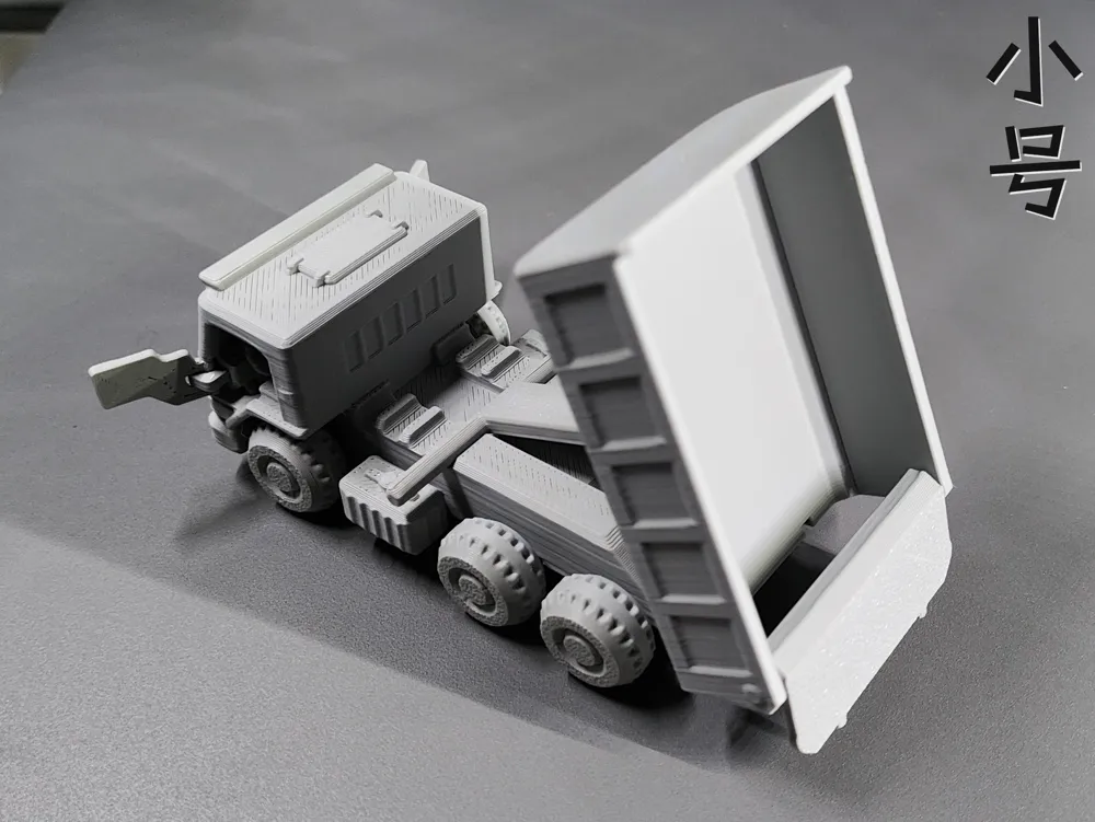 Dump truck (no hardware needed) - Free 3D Print Model - MakerWorld
