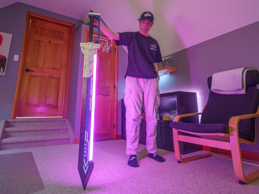 Gundam Laser Sword V2.0 - Free 3D Print Model - MakerWorld