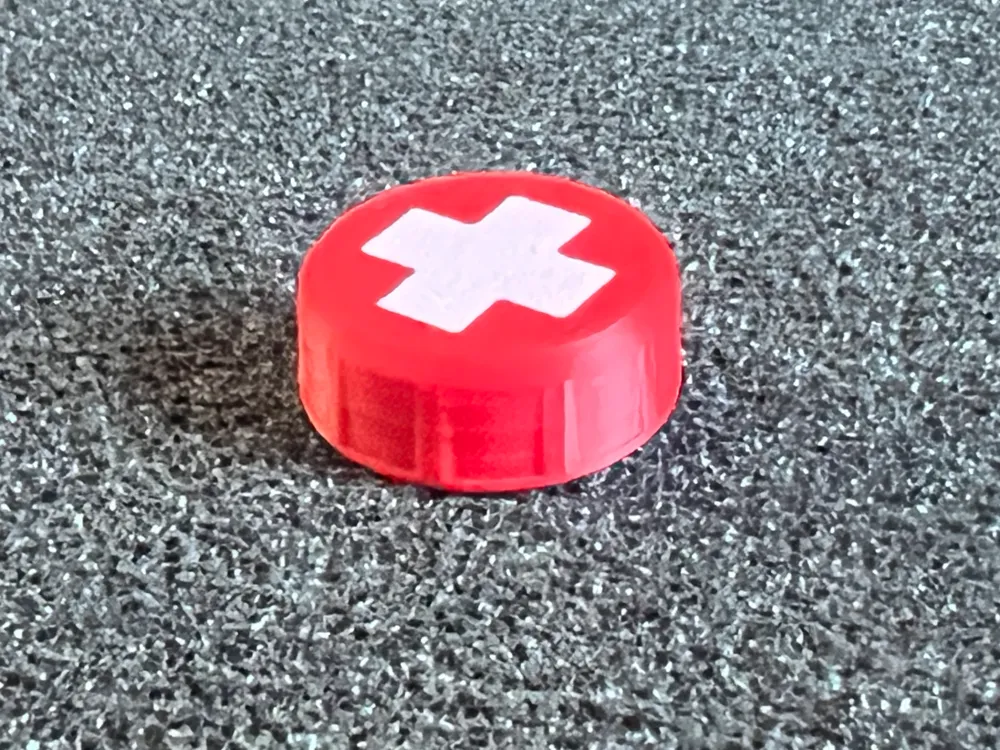 Bottle Cap with First Aid Pictogram 28mm 2L bottle by SY3D - MakerWorld