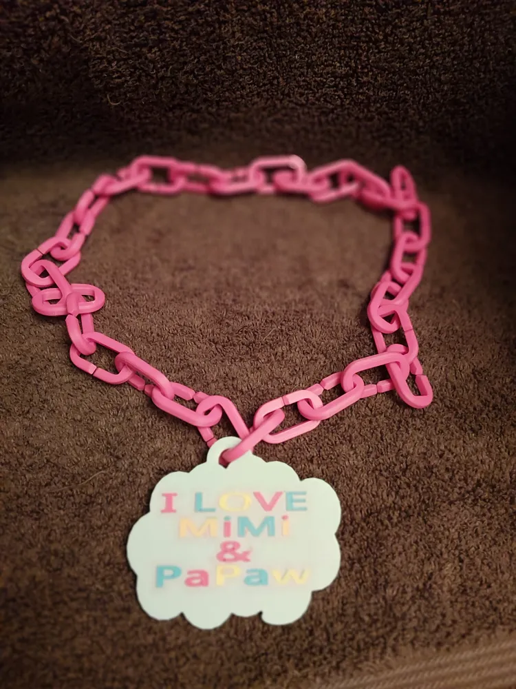 I Love MiMi n PaPaw (tag/logo\pendant with NFC tag - Free 3D Print ...
