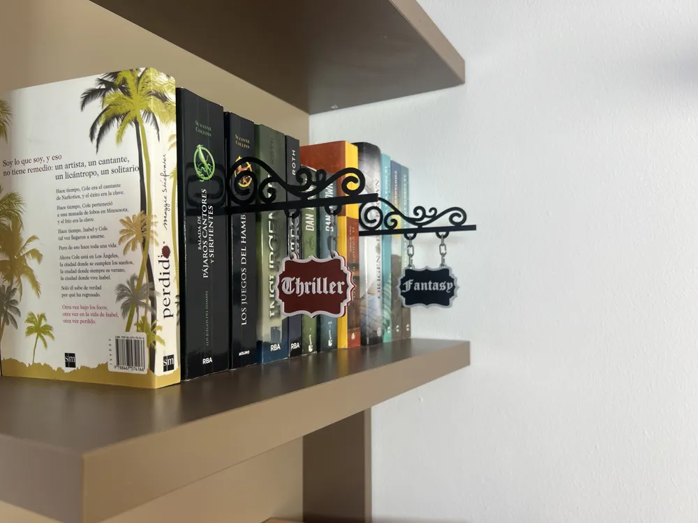 Book Genre Organizers / divider - Free 3D Print Model - MakerWorld