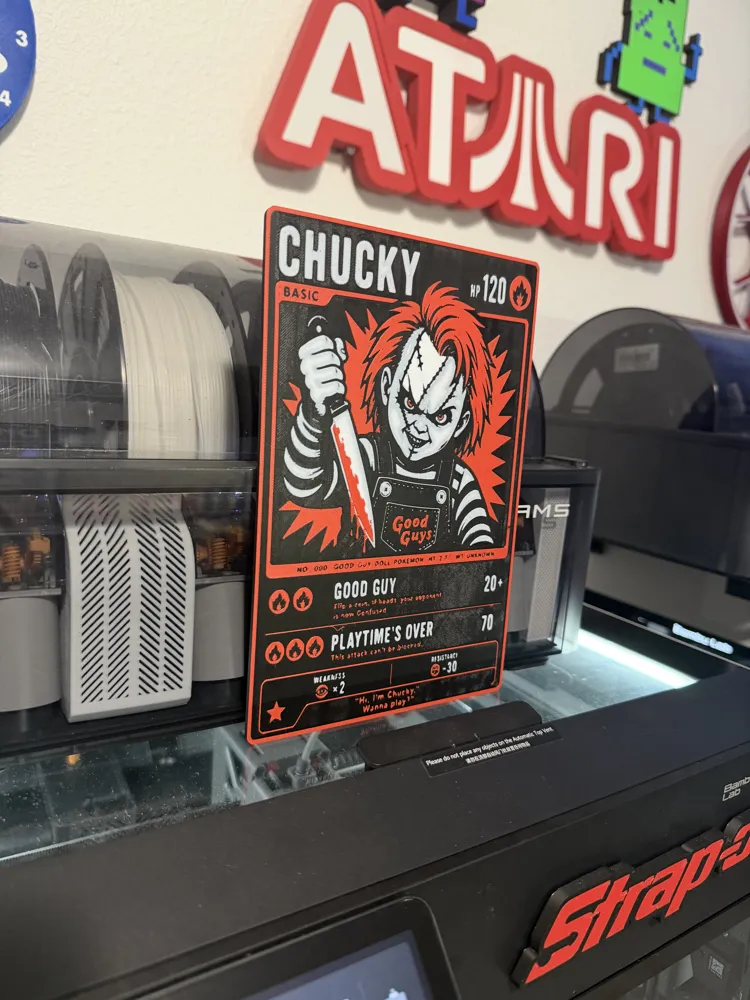 Chucky Oversized Pokémon Card - Free 3D Print Model - MakerWorld