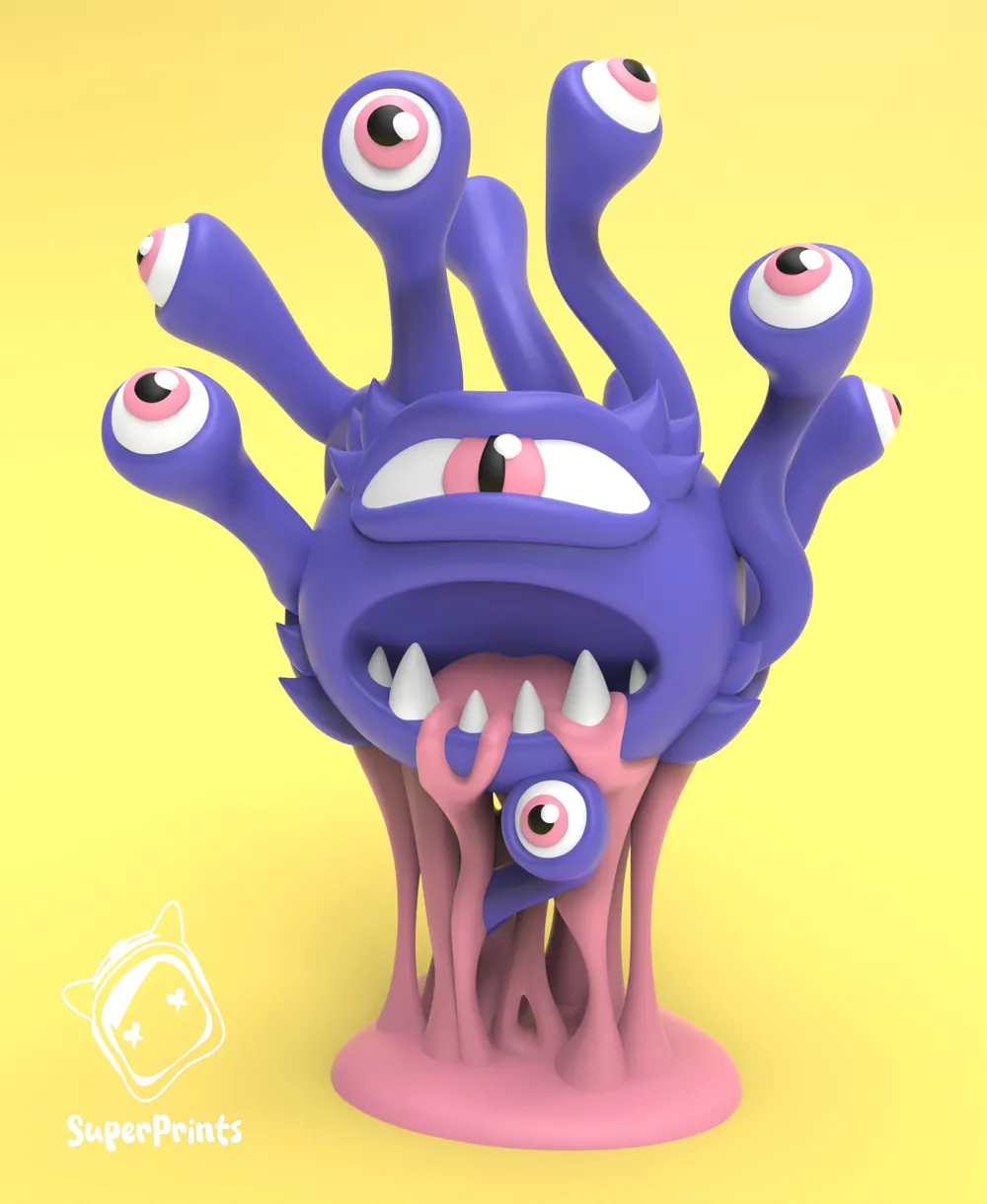 Beholder - Multicolor FDM RPG Minis (No Supports) - Free 3D Print Model ...