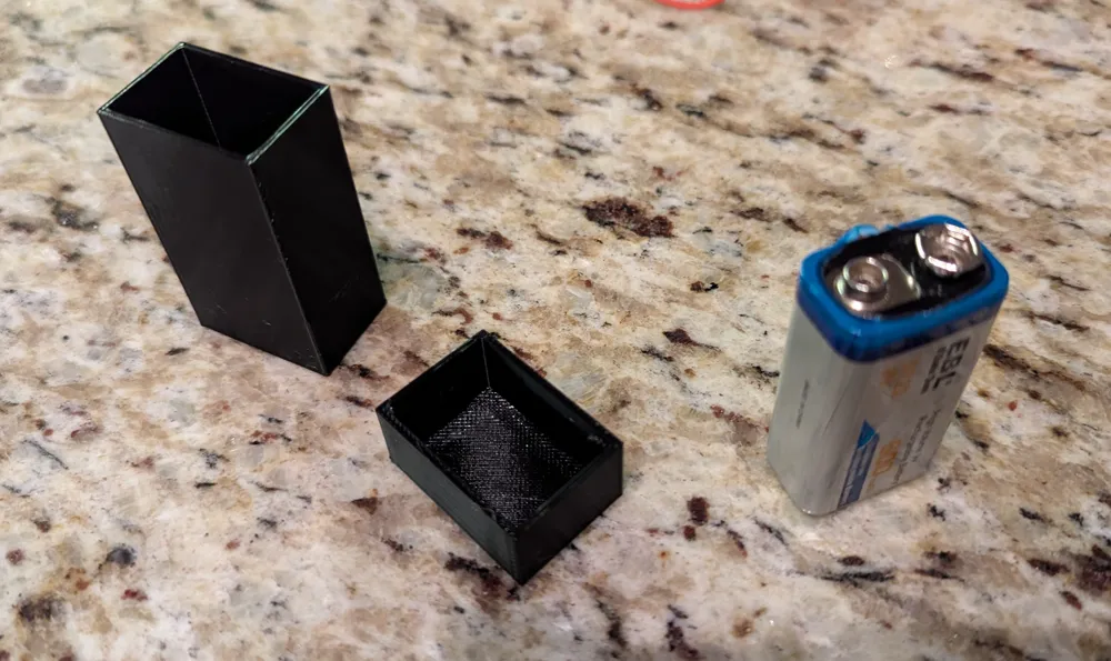 9v 9 volt battery case + lid & room for connector by BB prints - MakerWorld