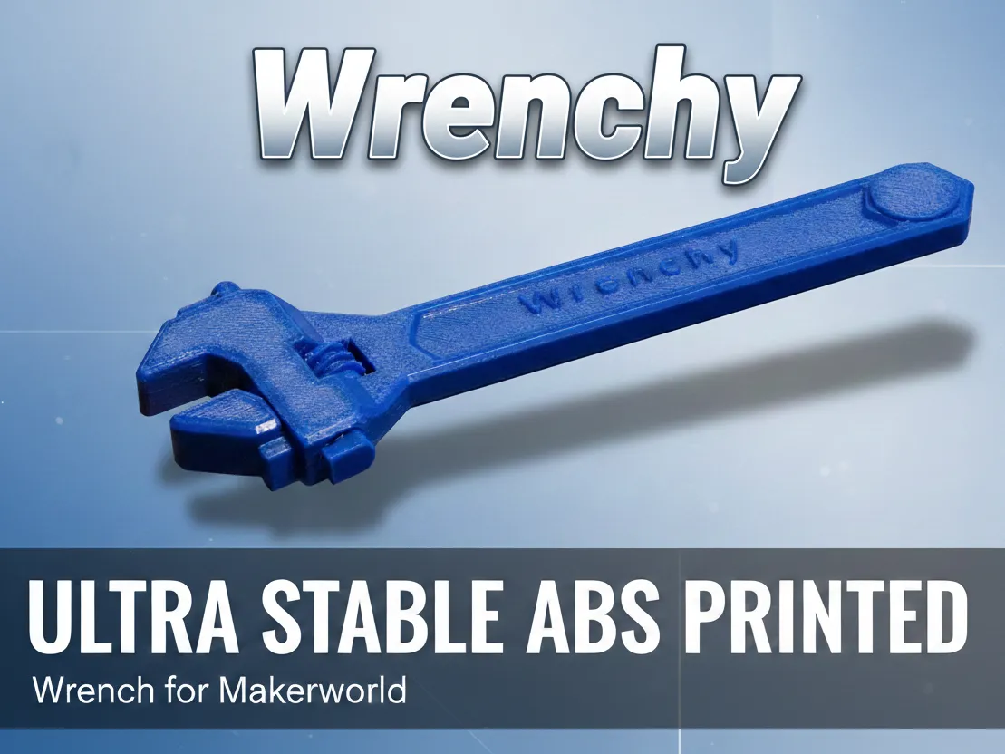 "Wrenchy" - Adjustable Wrench (ABS) - Free 3D Print Model - MakerWorld
