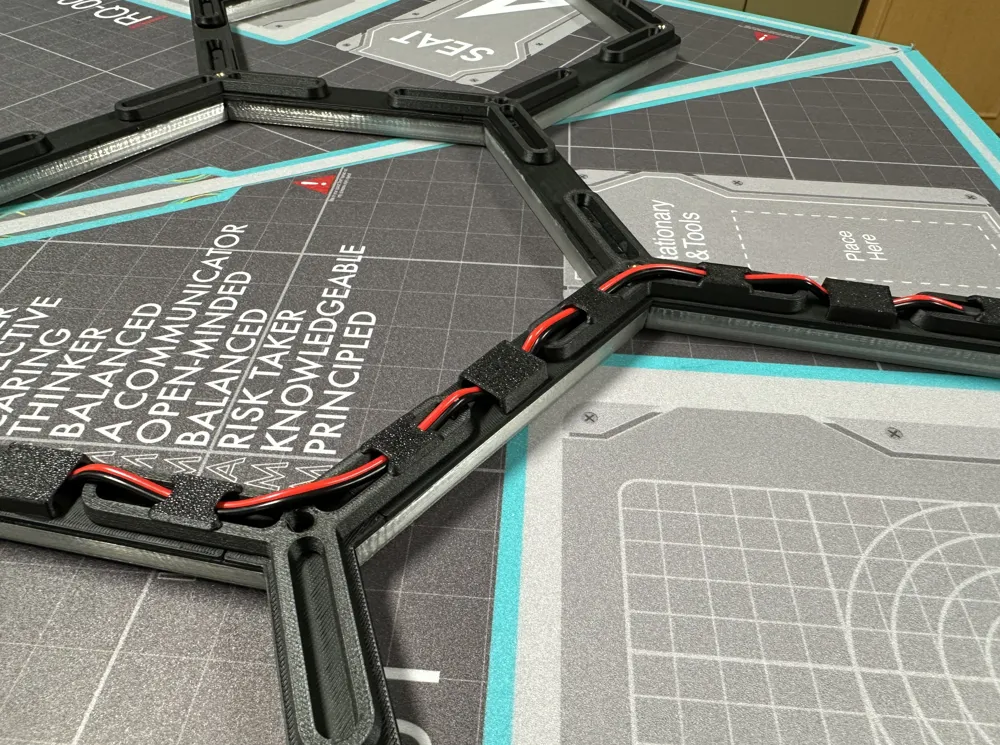 Hexagon LED Light (Large) - Free 3D Print Model - MakerWorld
