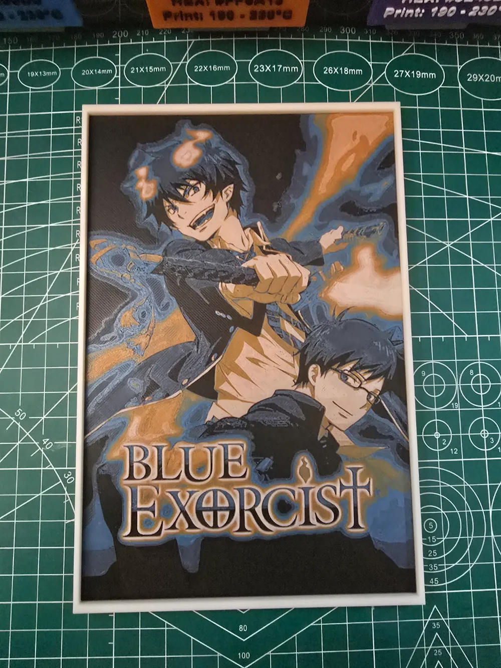 Blue Exorcist Poster - Hueforge Art by Lumpy3D - MakerWorld