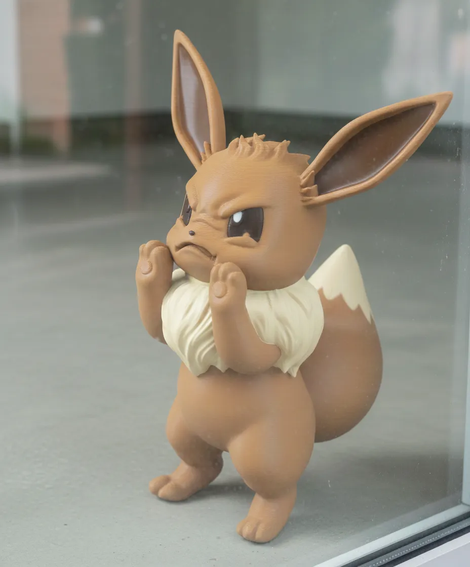 This cute Eevee is upset that it cant play outside - Free 3D Print ...