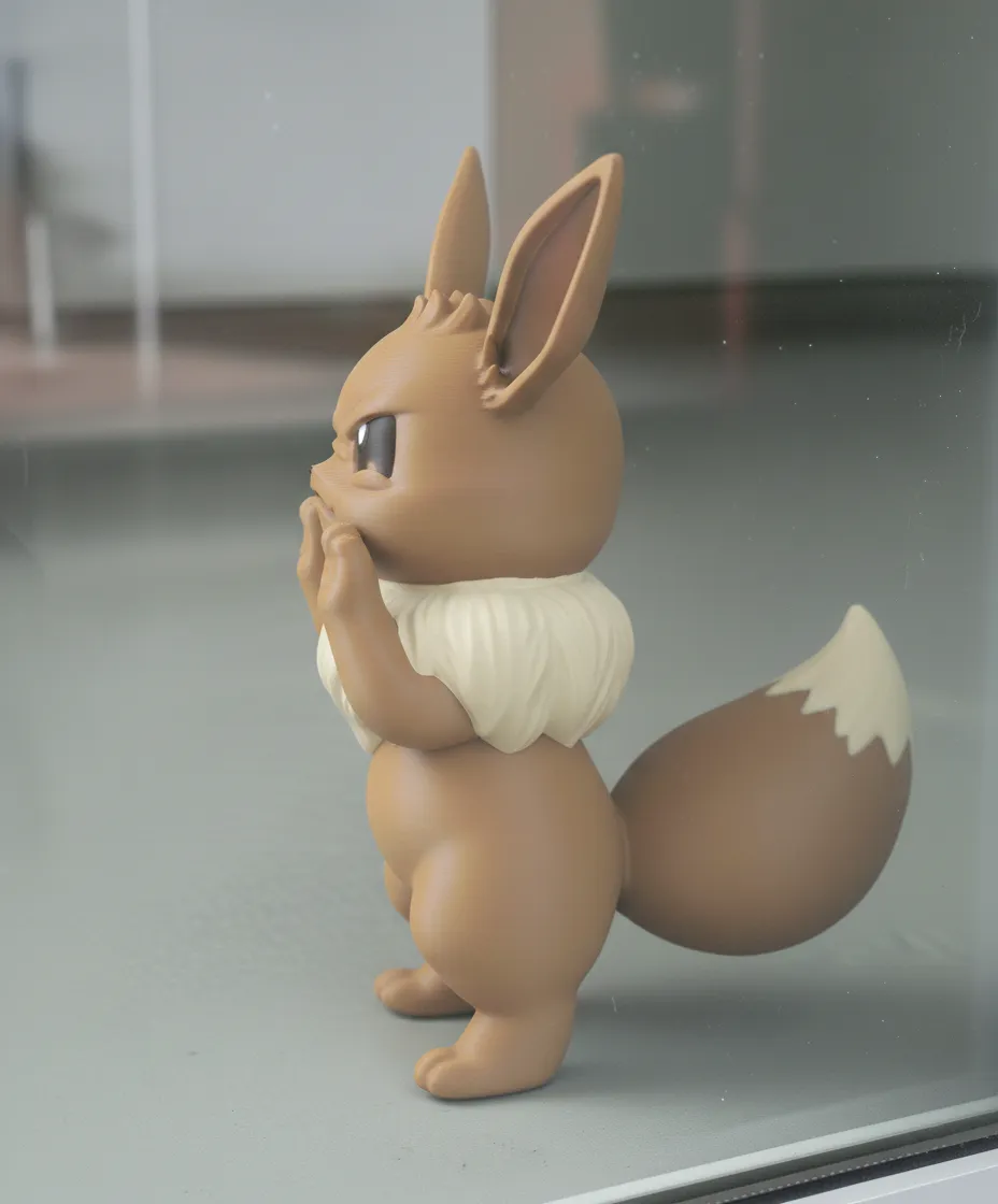 This cute Eevee is upset that it cant play outside - Free 3D Print ...