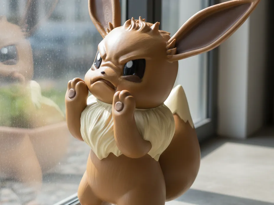 This cute Eevee is upset that it cant play outside - Free 3D Print ...