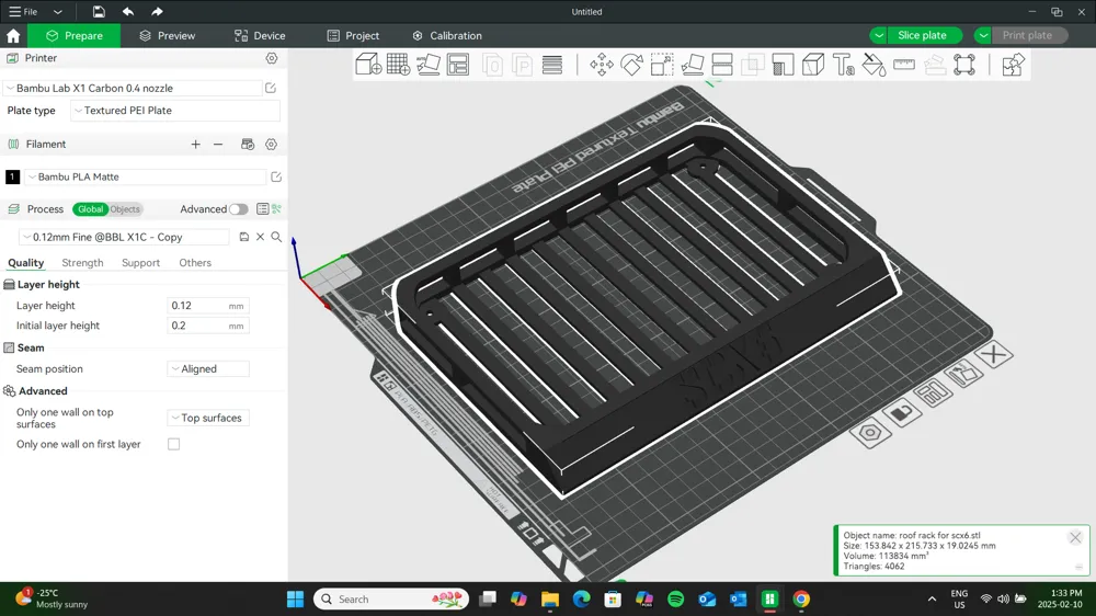 Axial SCX6 Roof Rack 1/6 Scale - Free 3D Print Model - MakerWorld