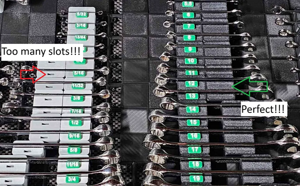 Gridfinity Universal Wrench Tray (Unlabeled trays) by snjames316 ...