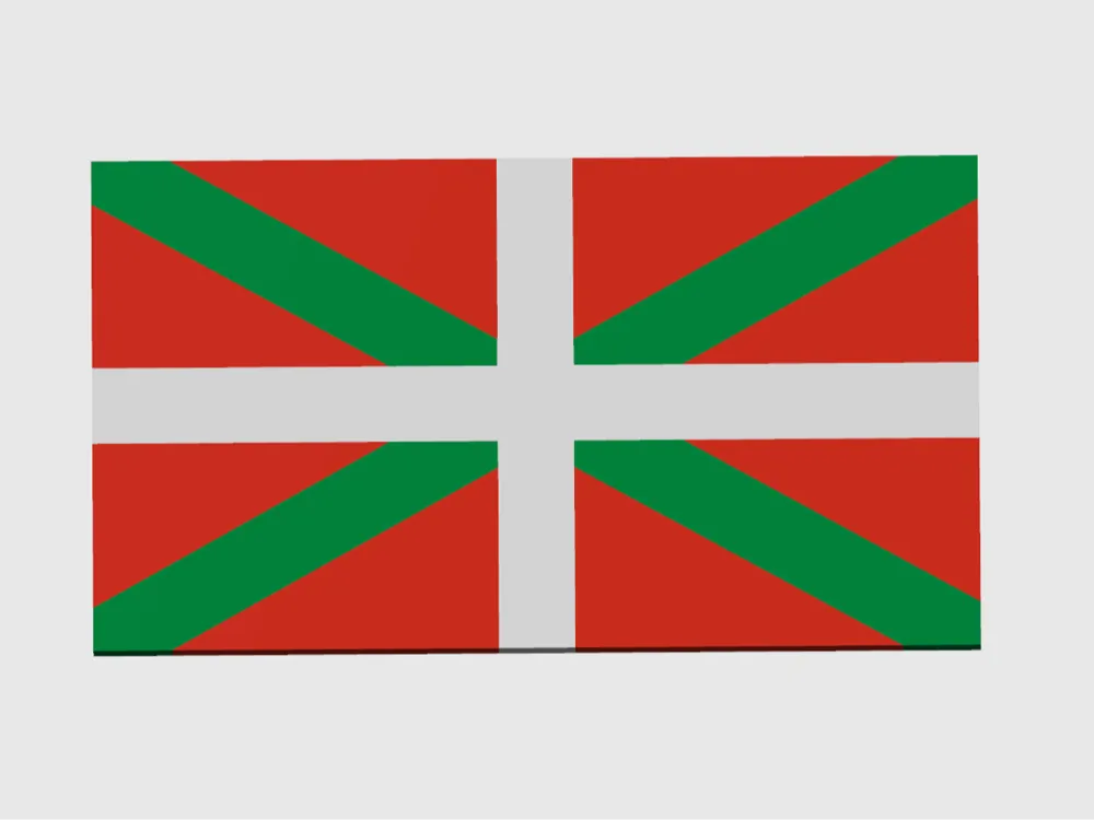 Drapeau du Pays basque - Modèle d'Impression 3D Gratuit - MakerWorld