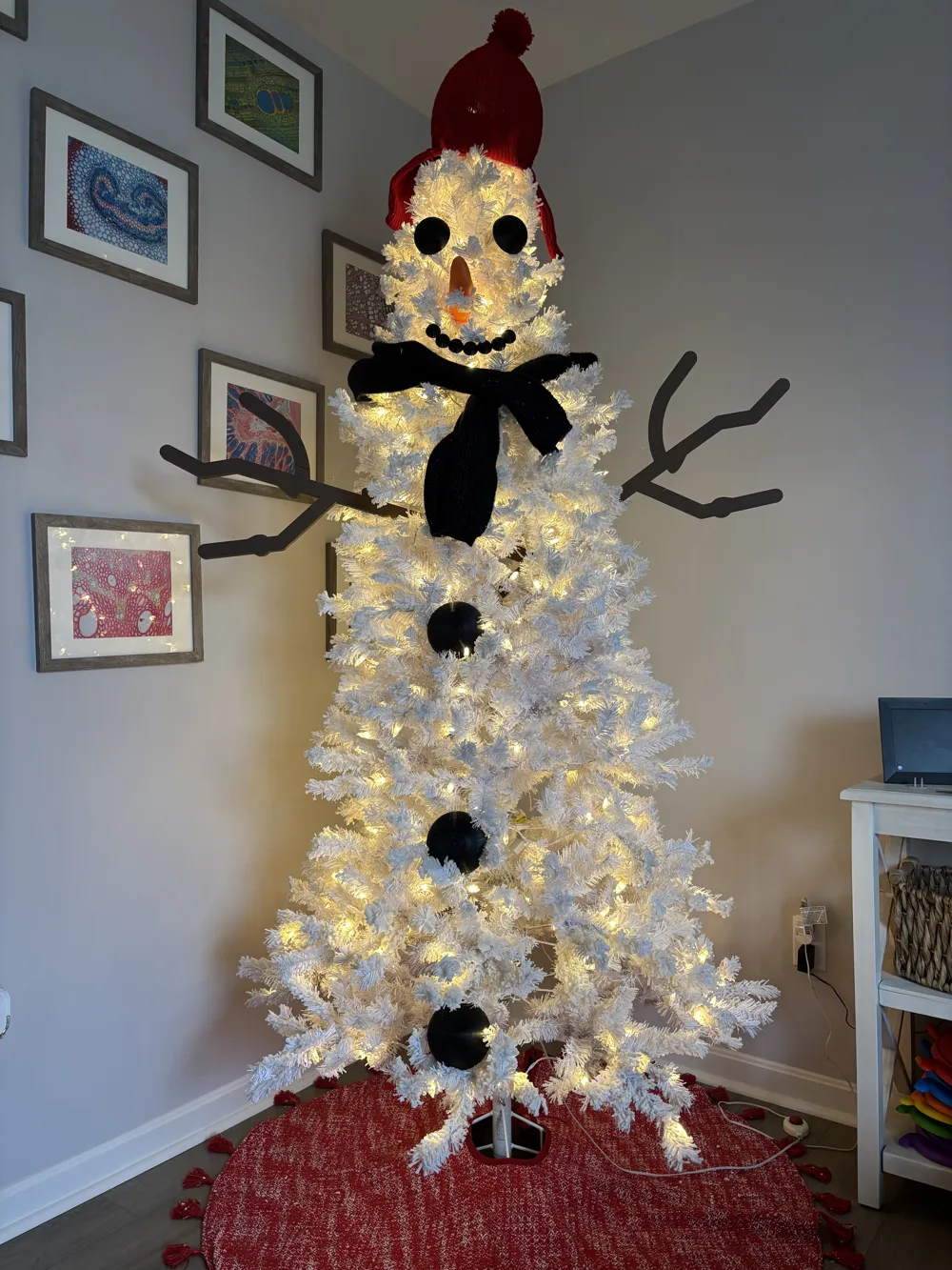 Christmas Tree Snowman Kit / Outdoor Snowman Kit by Dr Polymer ...