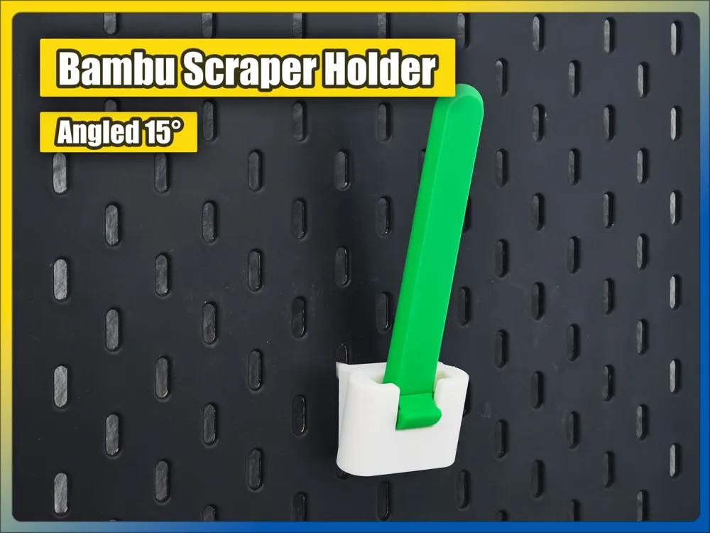 Skadis Angled Bambu Scraper Grip Holder by AU3D MakerWorld: Download ...