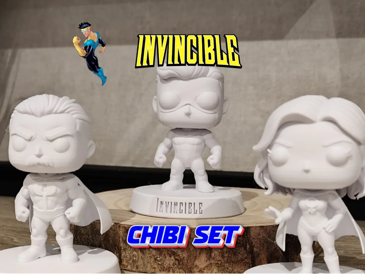Invincible - Chibi Set by 3DPrintsForYou MakerWorld: Download Free 3D ...