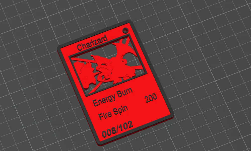 Pokemon Charizard card print by edo_pippi MakerWorld: Download Free 3D ...