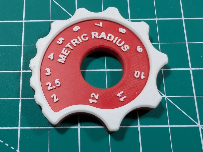 Metric Radius Gauge - Free 3D Print Model - MakerWorld