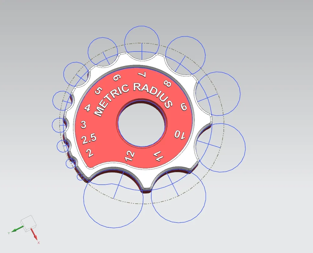 Metric Radius Gauge by Steve MakerWorld: Download Free 3D Models