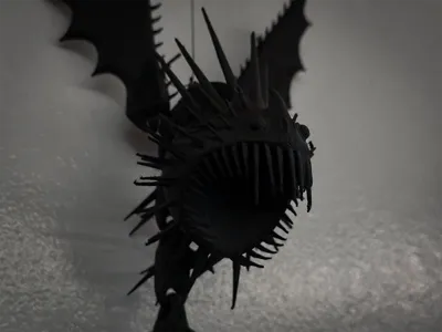 Articulated Whispering Death Dragon by BitCrow MakerWorld: Download ...