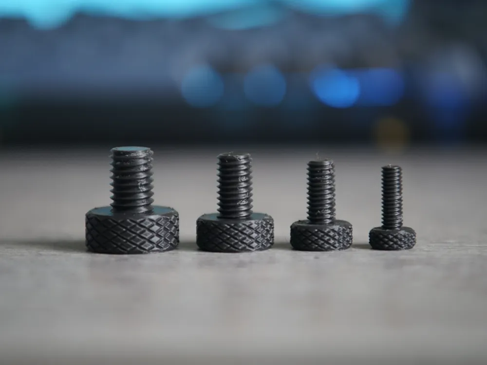 Fully Printable Knurled Screws M8 by ngprint - MakerWorld