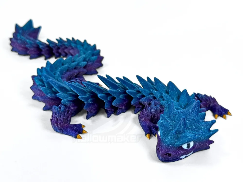 Duskflare - Articulated Dragon by hollowmaker MakerWorld: Download Free 3D Models