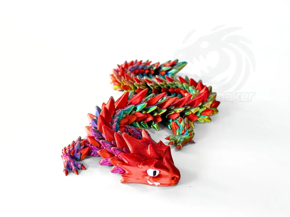 Duskflare - Articulated Dragon by hollowmaker MakerWorld: Download Free 3D Models