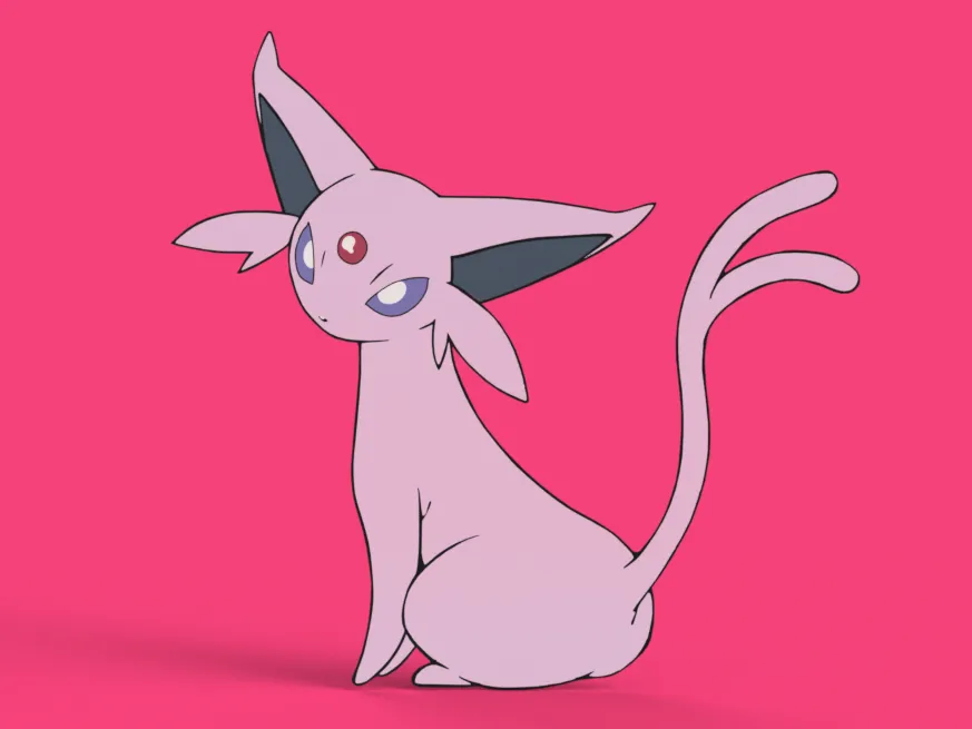 Espeon Wall Art by Sitsero - MakerWorld