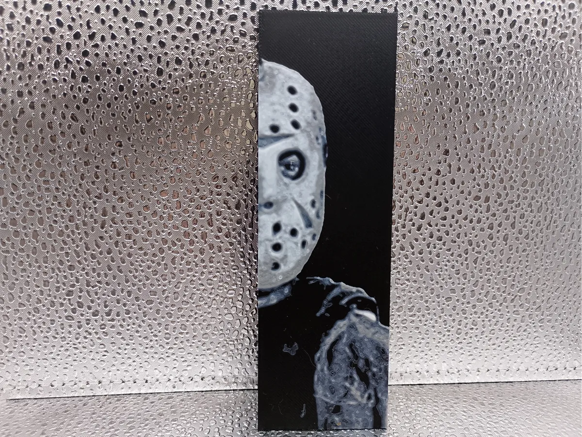 Jason Voorhees – Hueforge 3D-Printed Bookmark - Free 3D Print Model ...