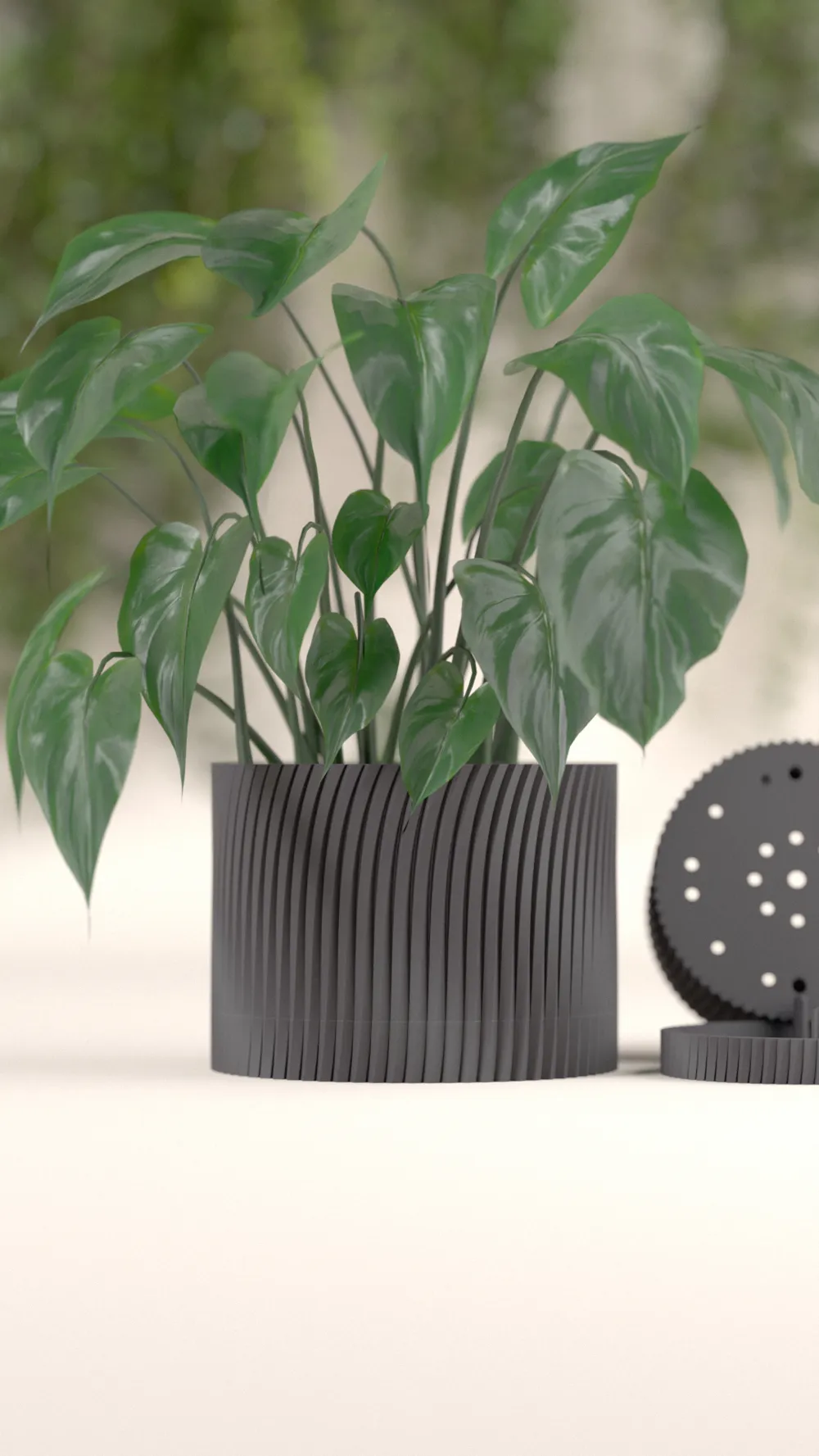 Modern Plant Pot with Hidden Drip tray by Abstractia Design - MakerWorld