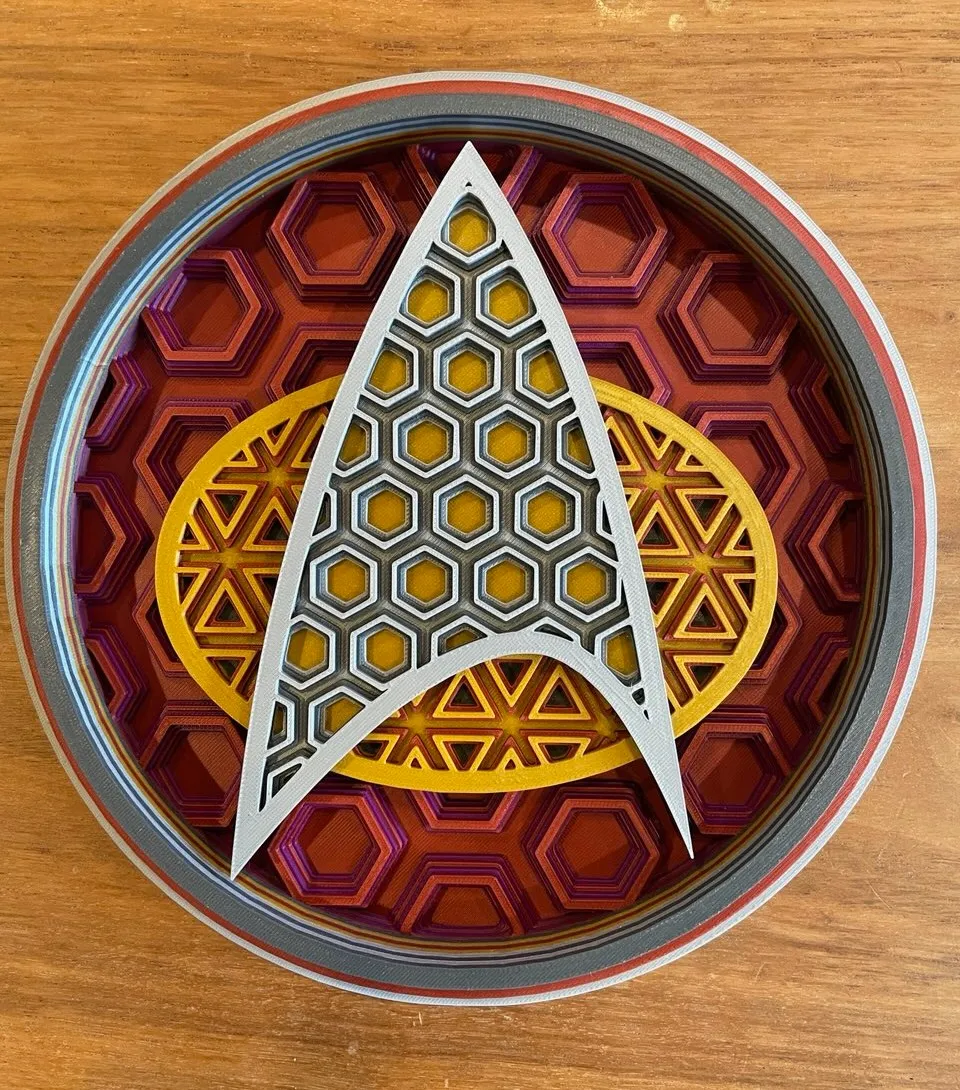 Star Trek TNG Dimensional Mosai by w3r3wolv3s MakerWorld: Download Free ...